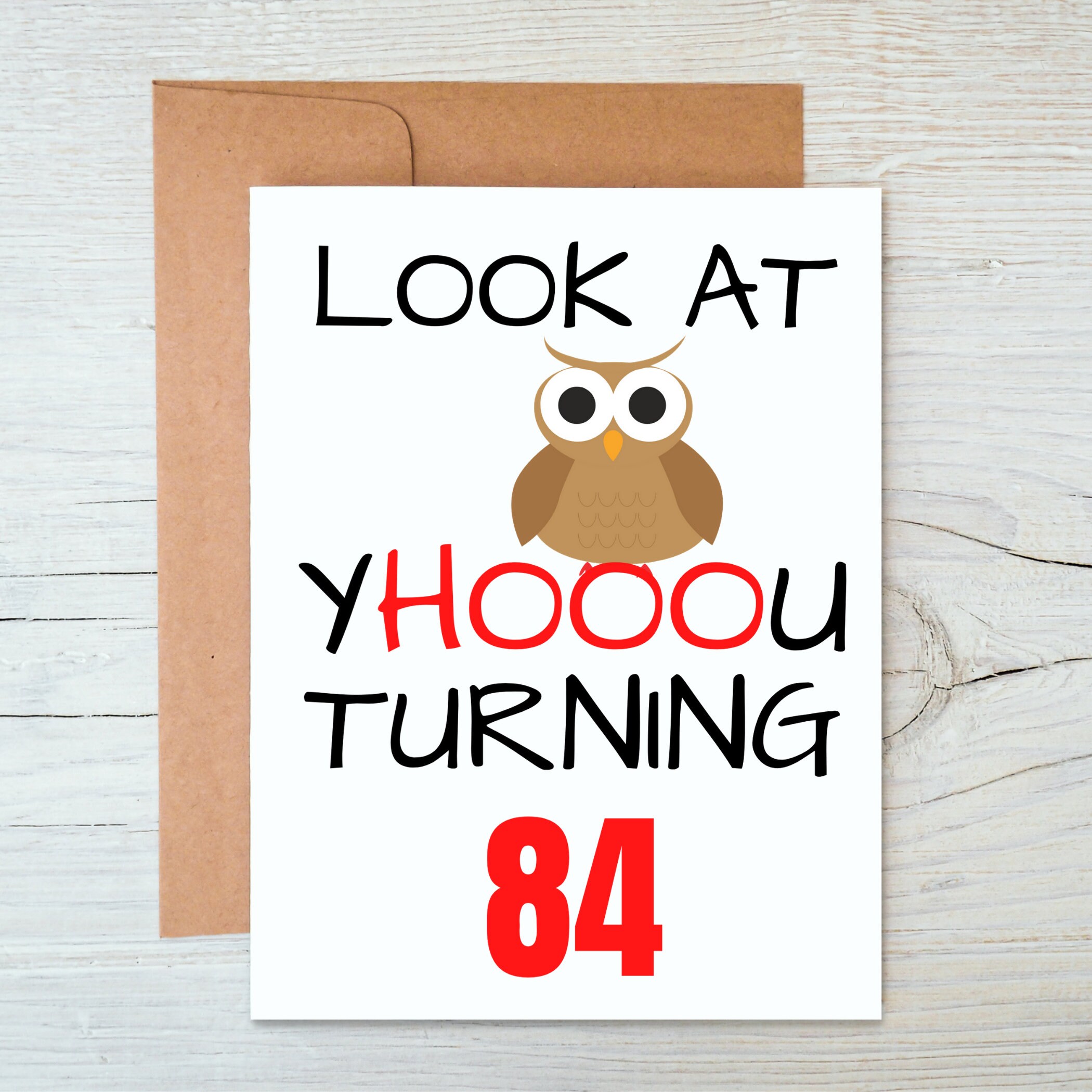 84th Birthday Card, 84th Birthday, Birthday Card, Handmade Card, 84th ...