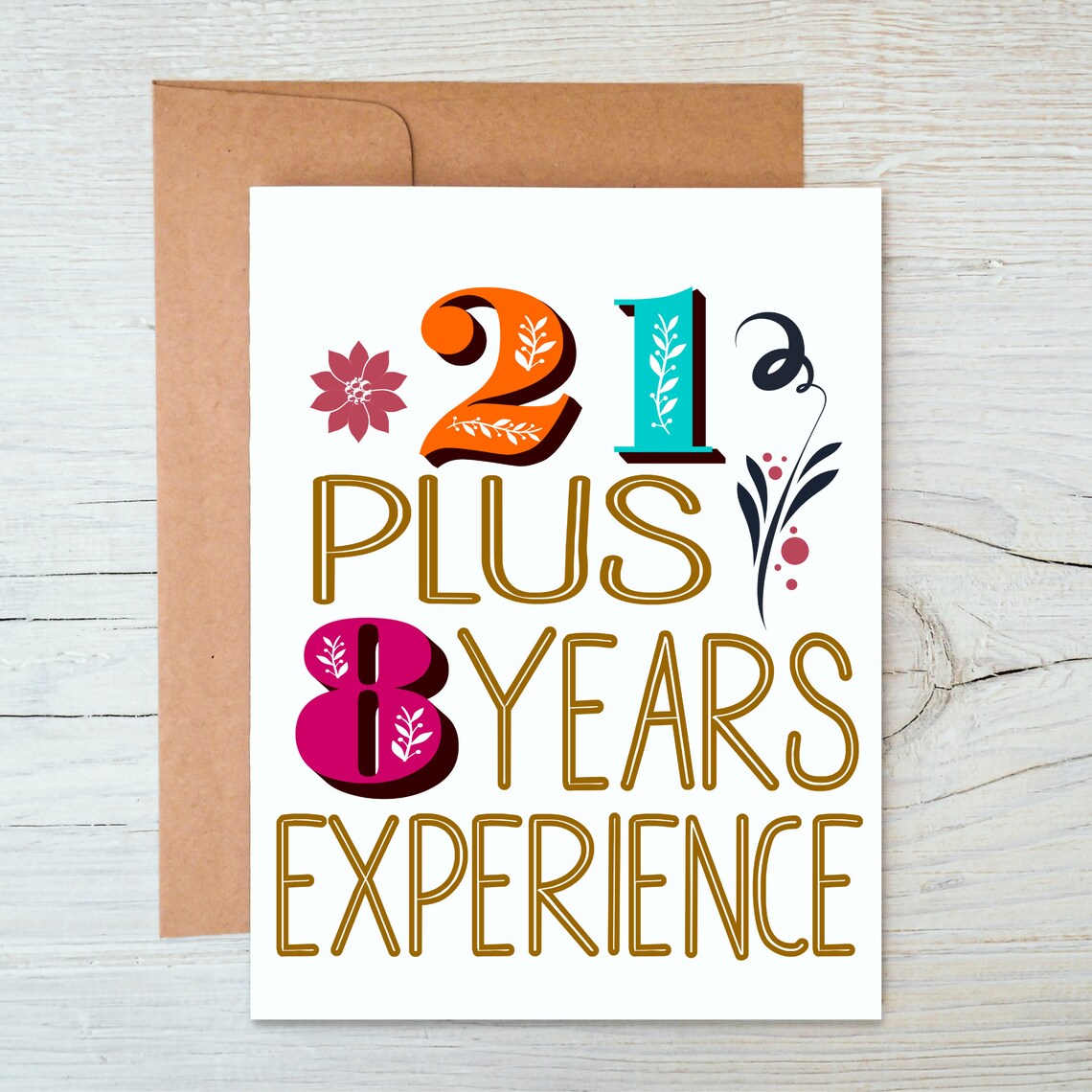 Funny 29th Birthday Card, 29th Birthday Card, 29th Birthday Gift Idea ...