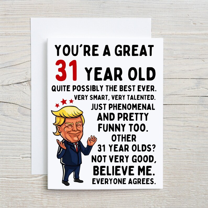 31st Birthday Card, 31st Birthday, 31st Birthday Gift, Happy 31st ...