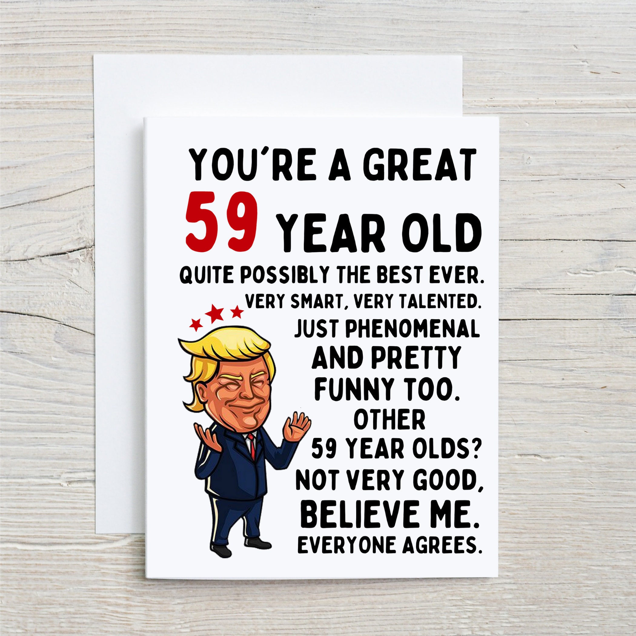 59th Birthday Card, 59th Birthday, 59th Birthday Gift, Happy 59th ...