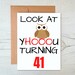 41st Birthday Card Funny 41st Birthday Card 41st Birthday - Etsy