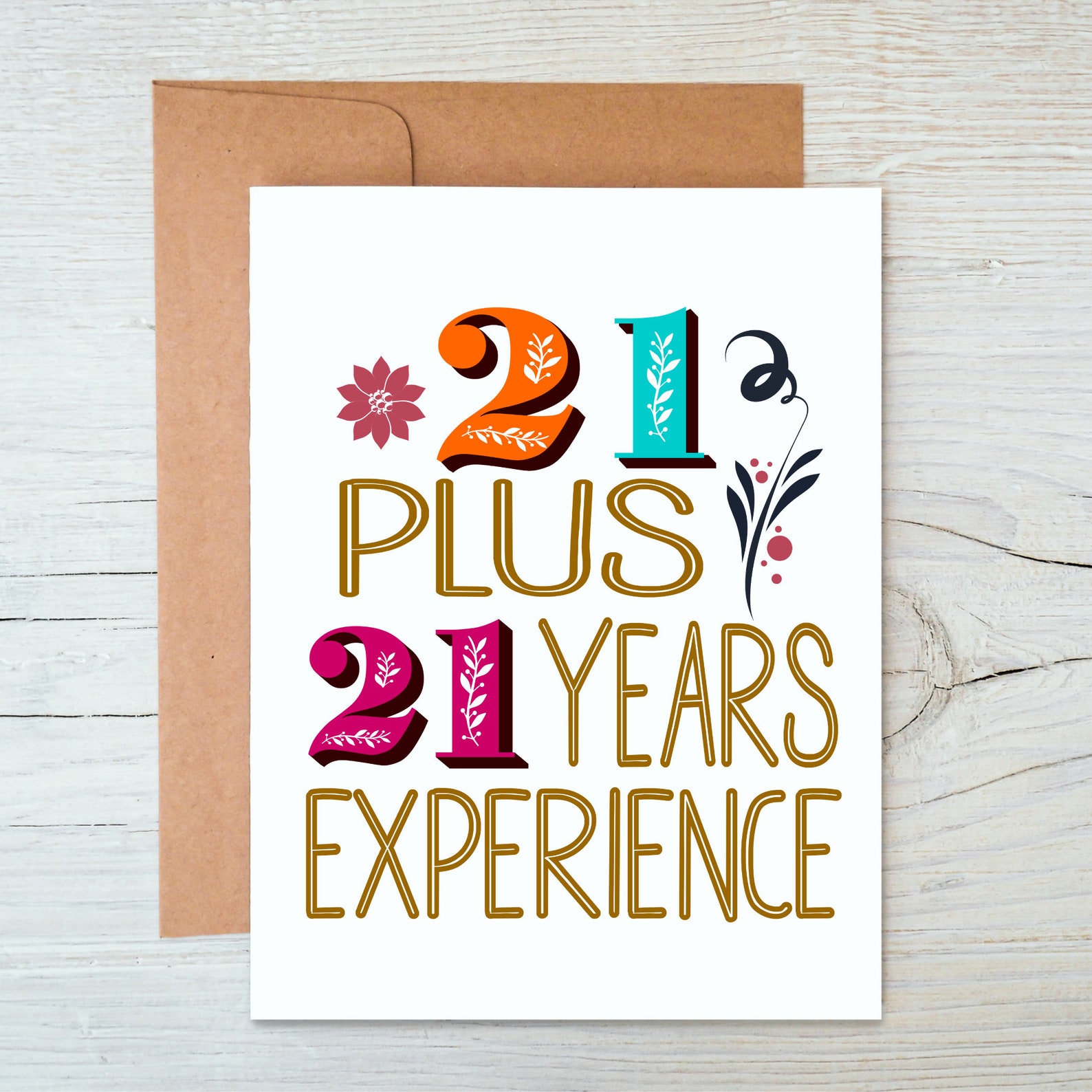 Happy 42nd Birthday Card, Funny 42nd Birthday Card, 42nd Birthday Gift ...