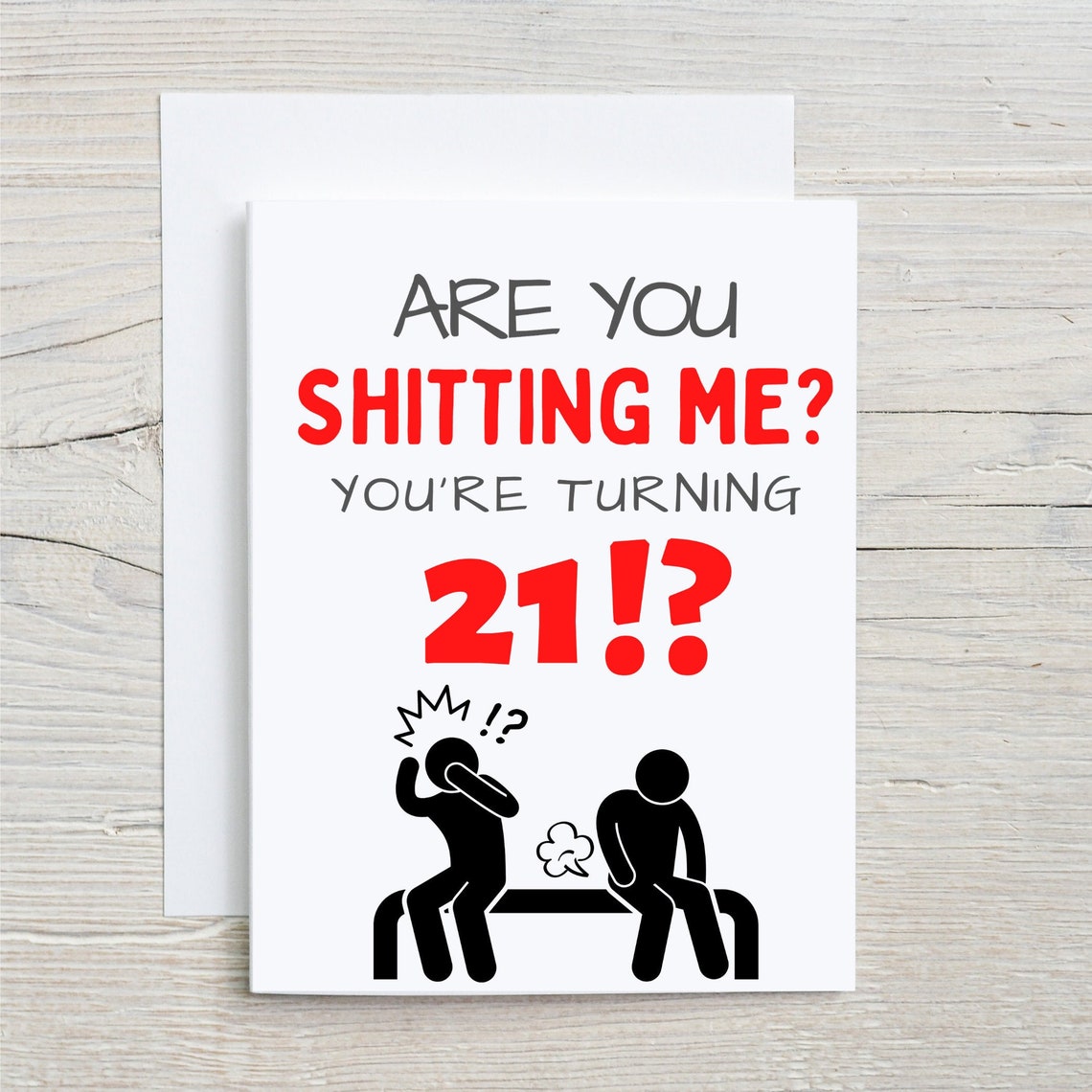 You're Turning 21, 21st Birthday Card, Adult Birthday Card, Happy 21st ...