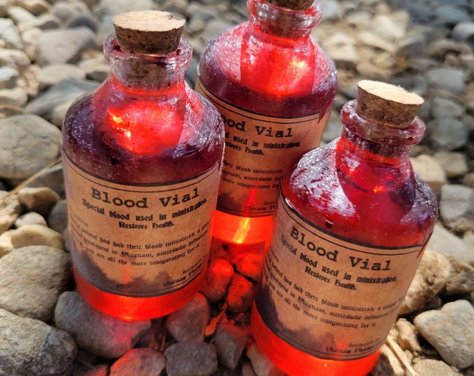 Bloodborne - Set of Blood Vial Lamps - Hunter Health Potion - Video ...