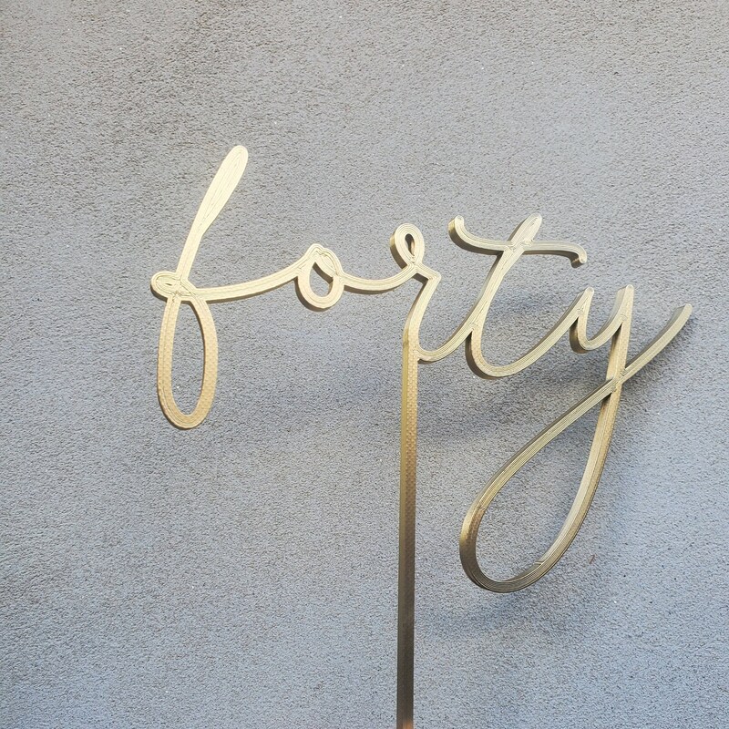 Gold Cake Toppers - Etsy