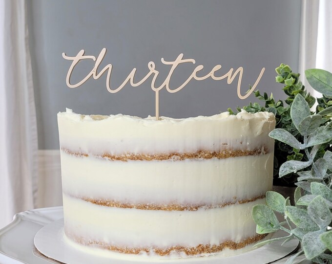 Ten Cake Topper Tenth Birthday Cake Topper Ten Birthday Decor Gold Cake ...