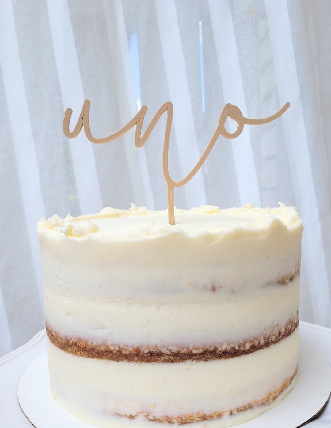 Topper De Pastel "uno" - Elegante Y Versátil Para Fiestas Modernas Y ...