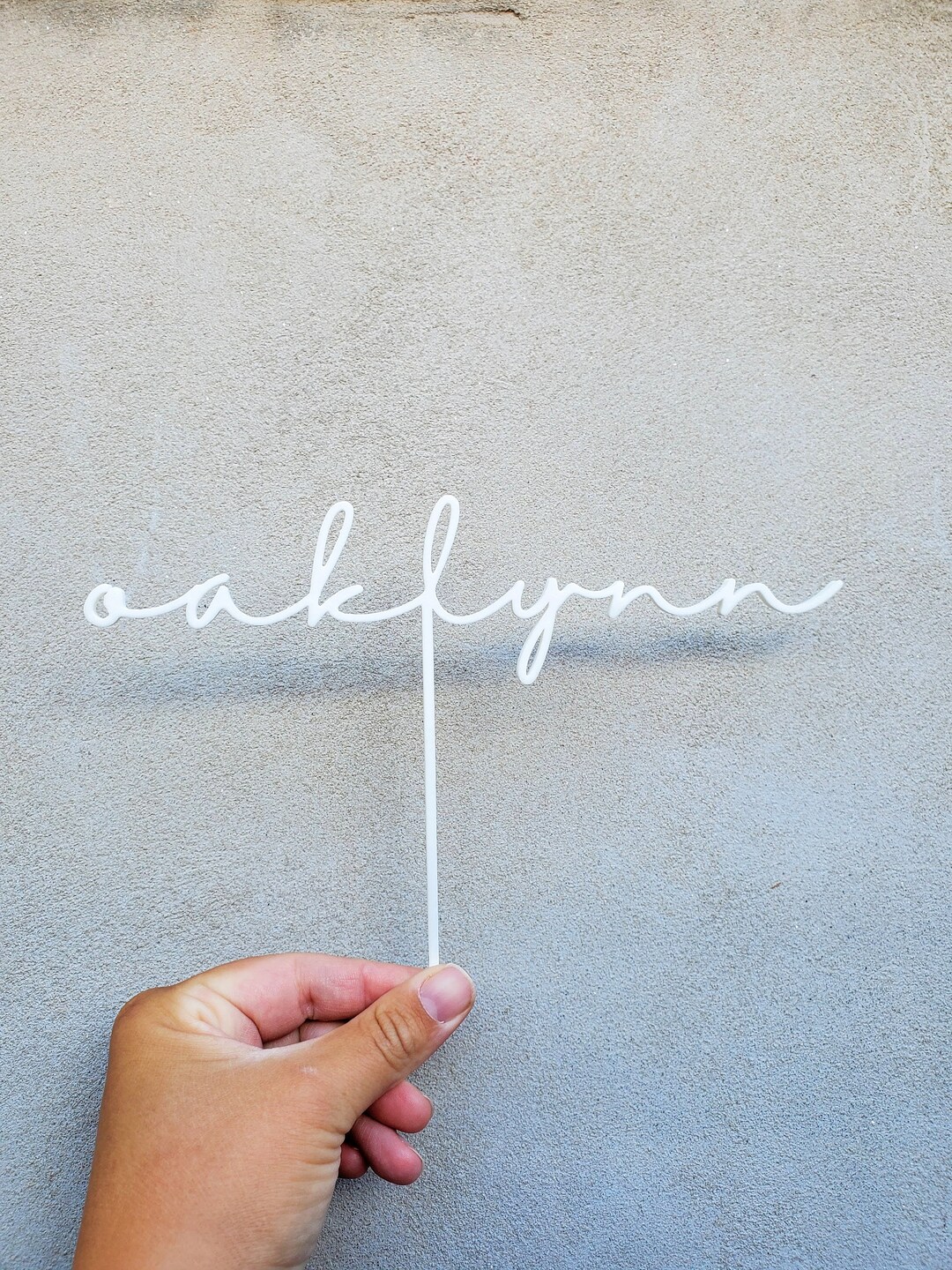 Custom Name Cake Topper | Simple Name Cake Topper | Boho Cake Topper ...