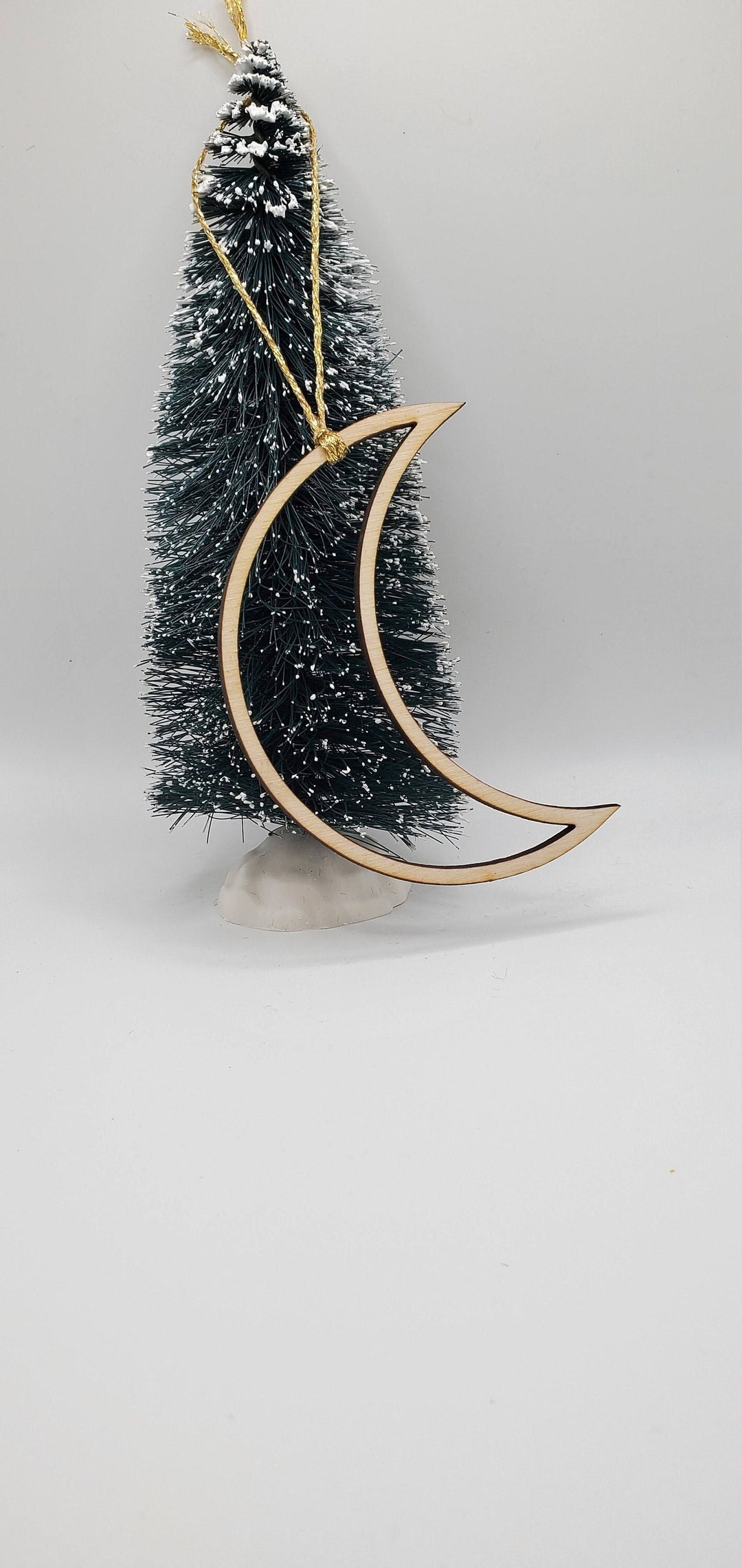 Moon Ornament | Half Moon Ornament | Crescent Moon Ornament ...