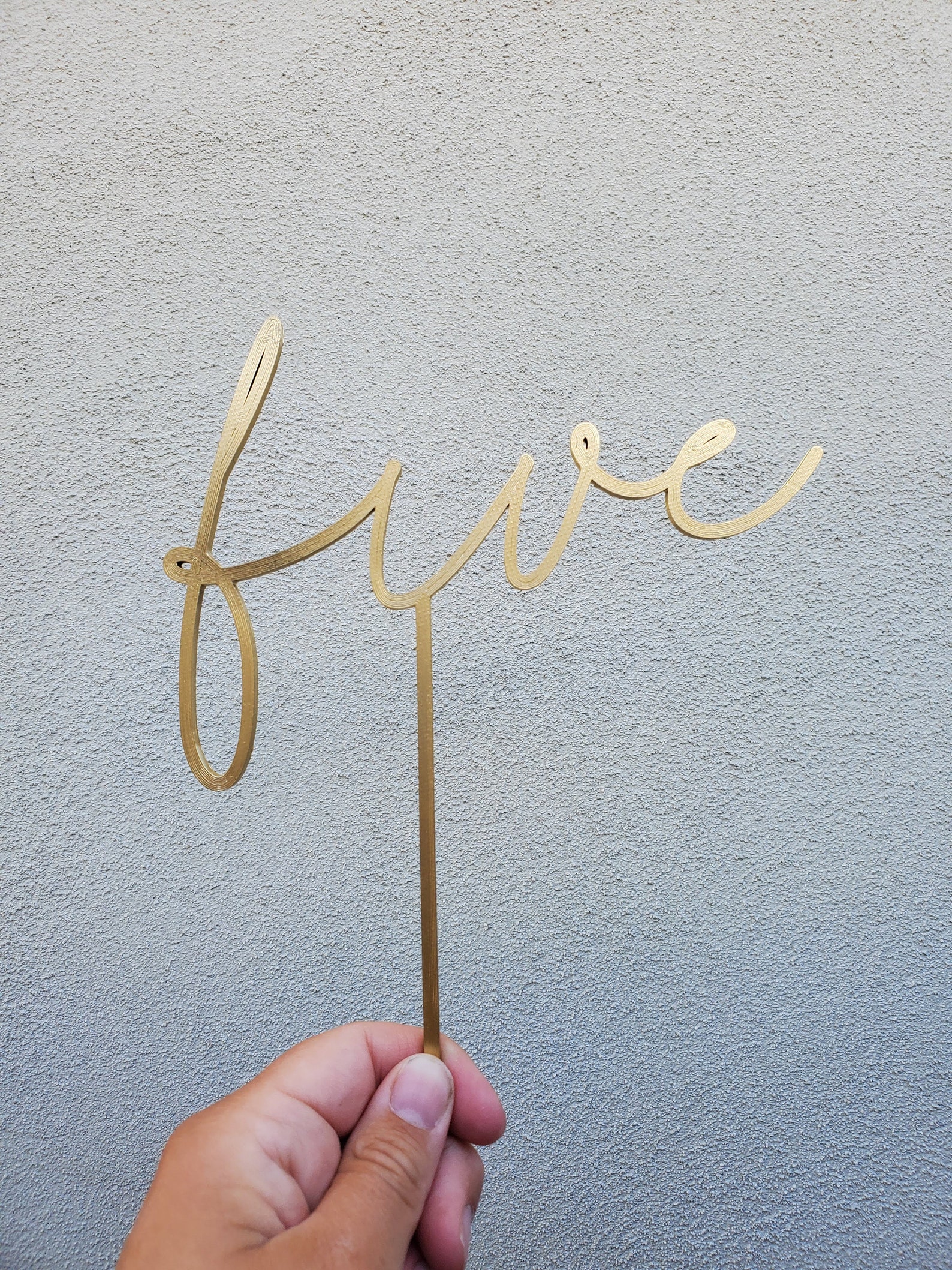 Five Birthday Cake Topper Fifth Birthday Cake Topper - Etsy