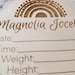 Custom Baby Name Tag With Birth Stats Personalized Birth - Etsy