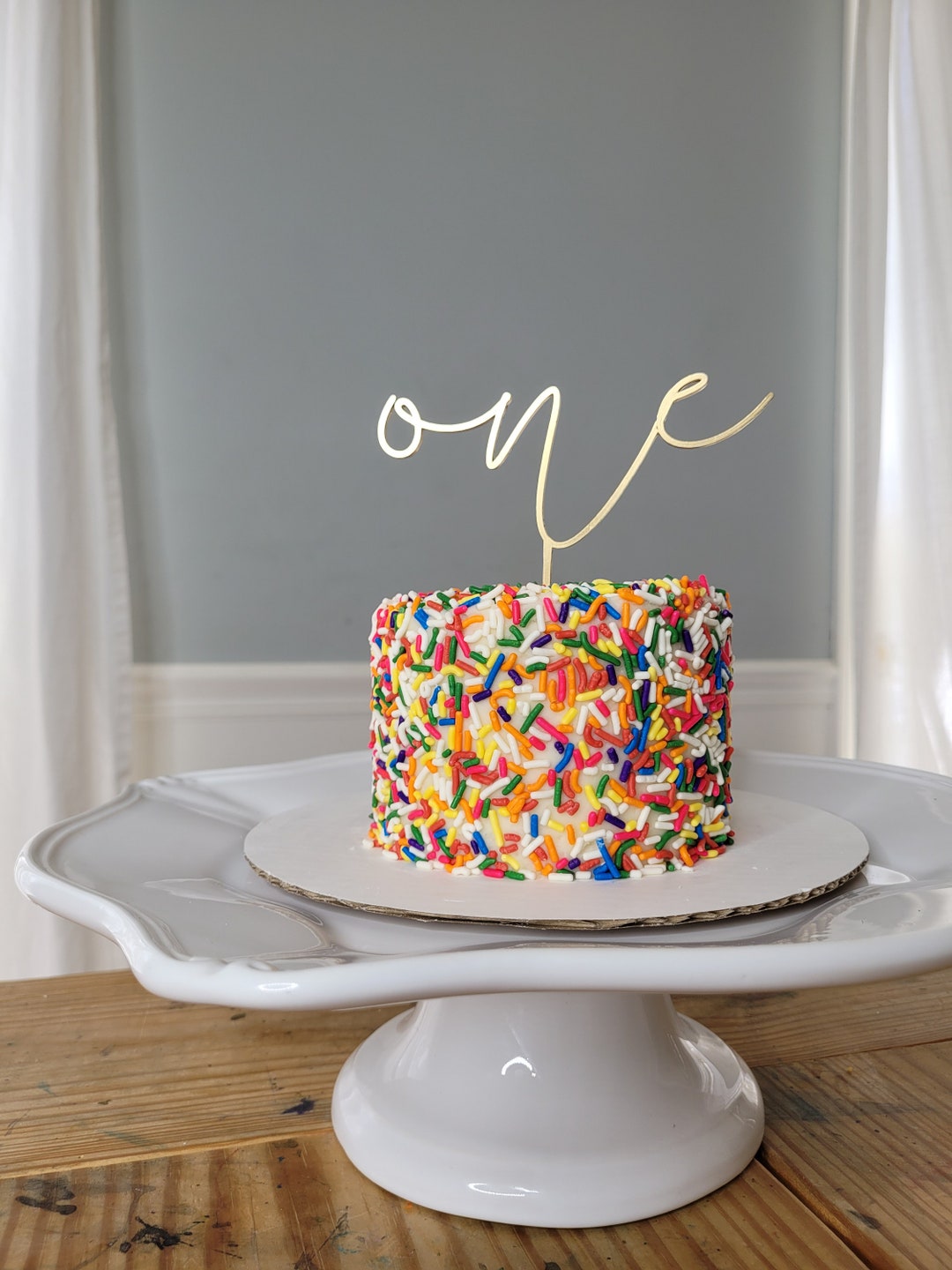 First Birthday One Cake Topper | Smash Cake Topper | Whimsical Cake ...