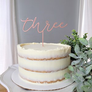Three Cake Topper | Third Birthday Cake | 3rd Birthday Topper | 3 Cake ...