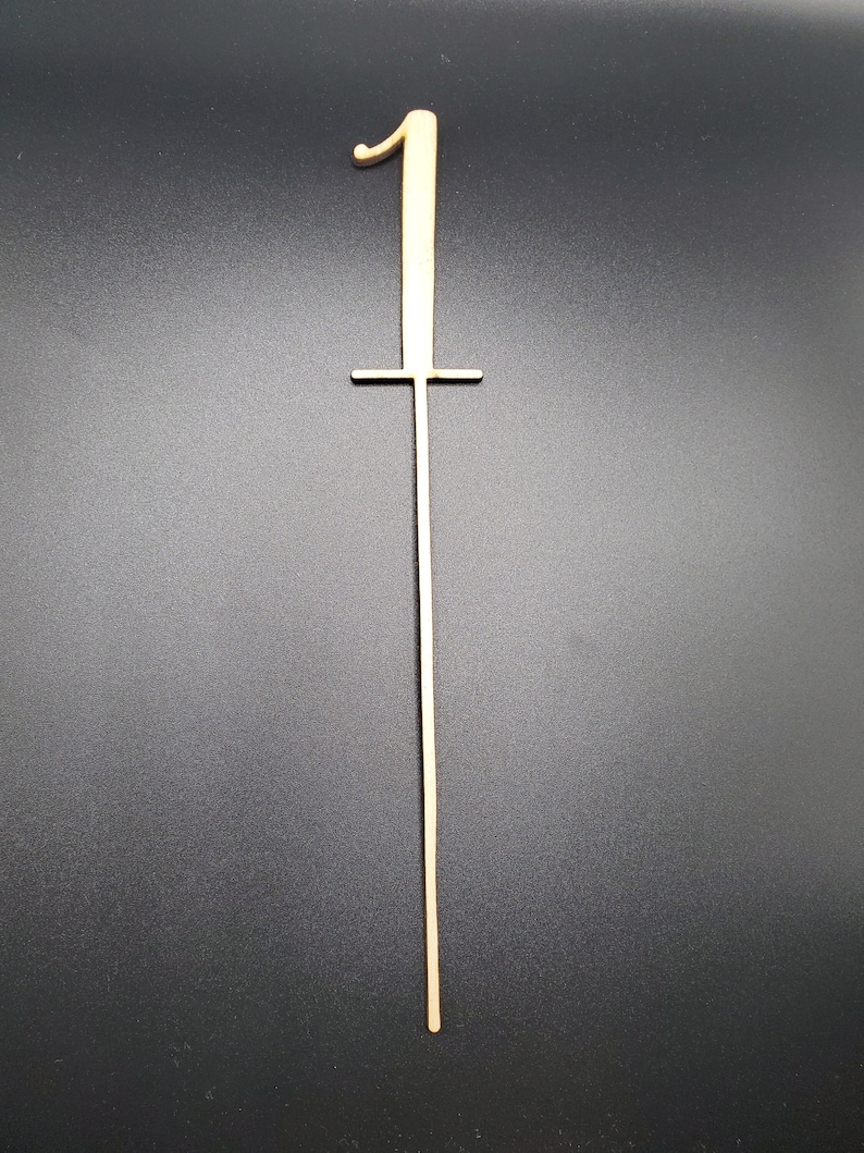 1 Cake Topper First Birthday Cake Topper Simple Skinny 1 - Etsy