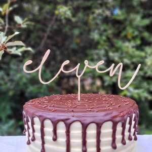 11 Cake Topper | Eleven Cake Topper | Eleven Birthday Decorations ...