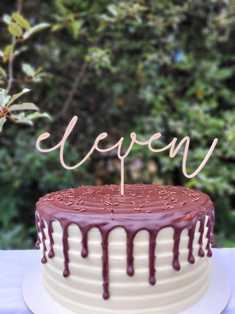 11 Cake Topper | Eleven Cake Topper | Eleven Birthday Decorations ...