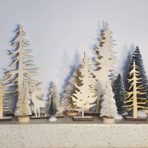 Walnut Wood Christmas Tree - Etsy