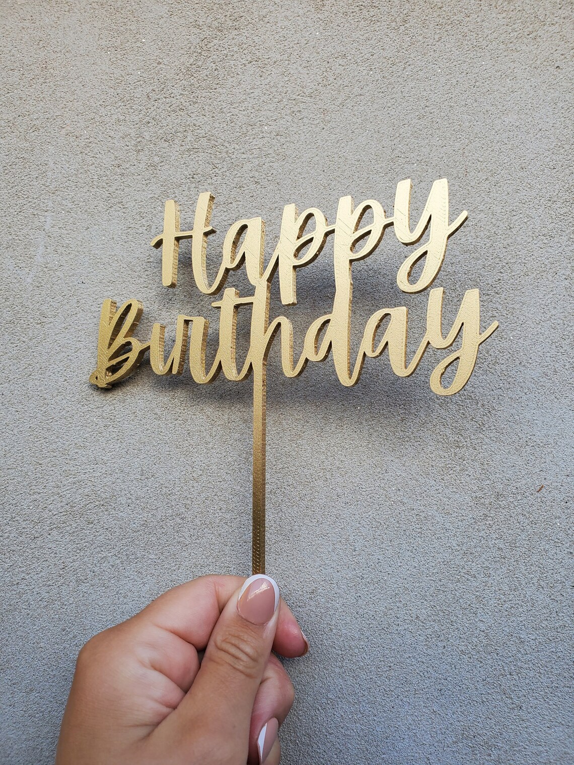 Happy Birthday Cake Topper | Birthday Cake Topper | Bold Cake Topper ...