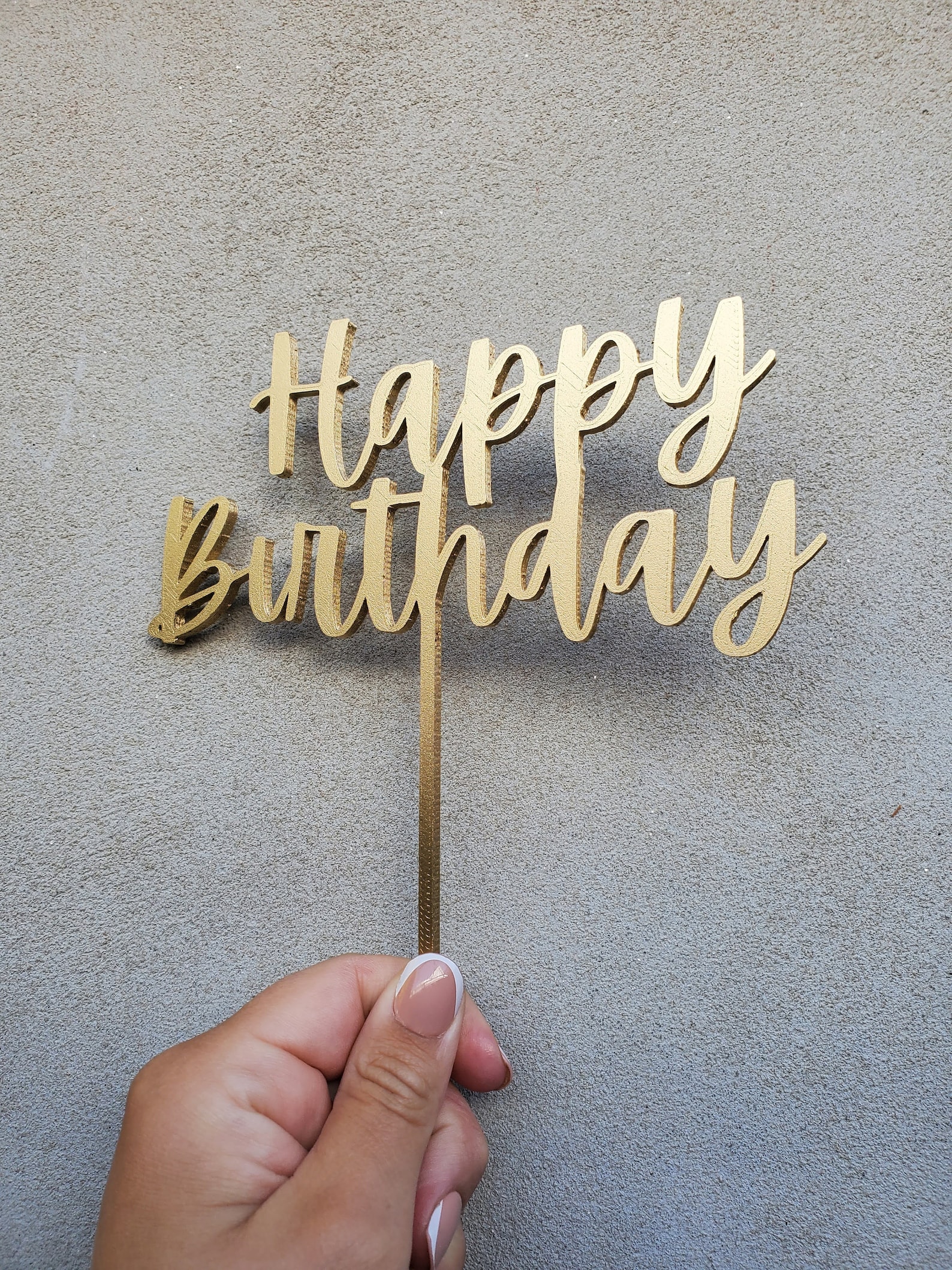 Happy Birthday Cake Topper Birthday Cake Topper Bold Cake - Etsy