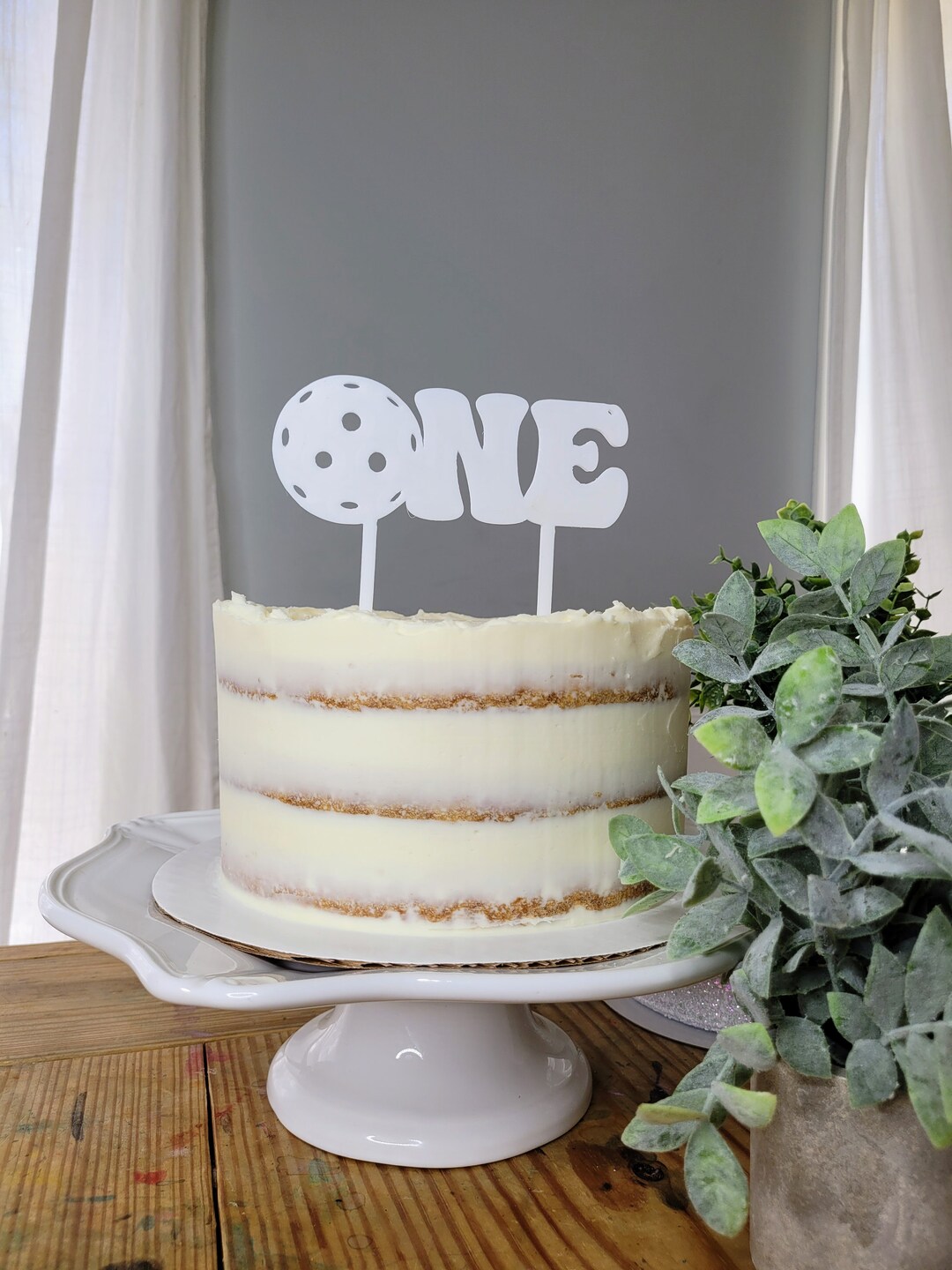 Pickle Ball Smash Cake Topper for One Year Old Birthday Cake | Pickle ...