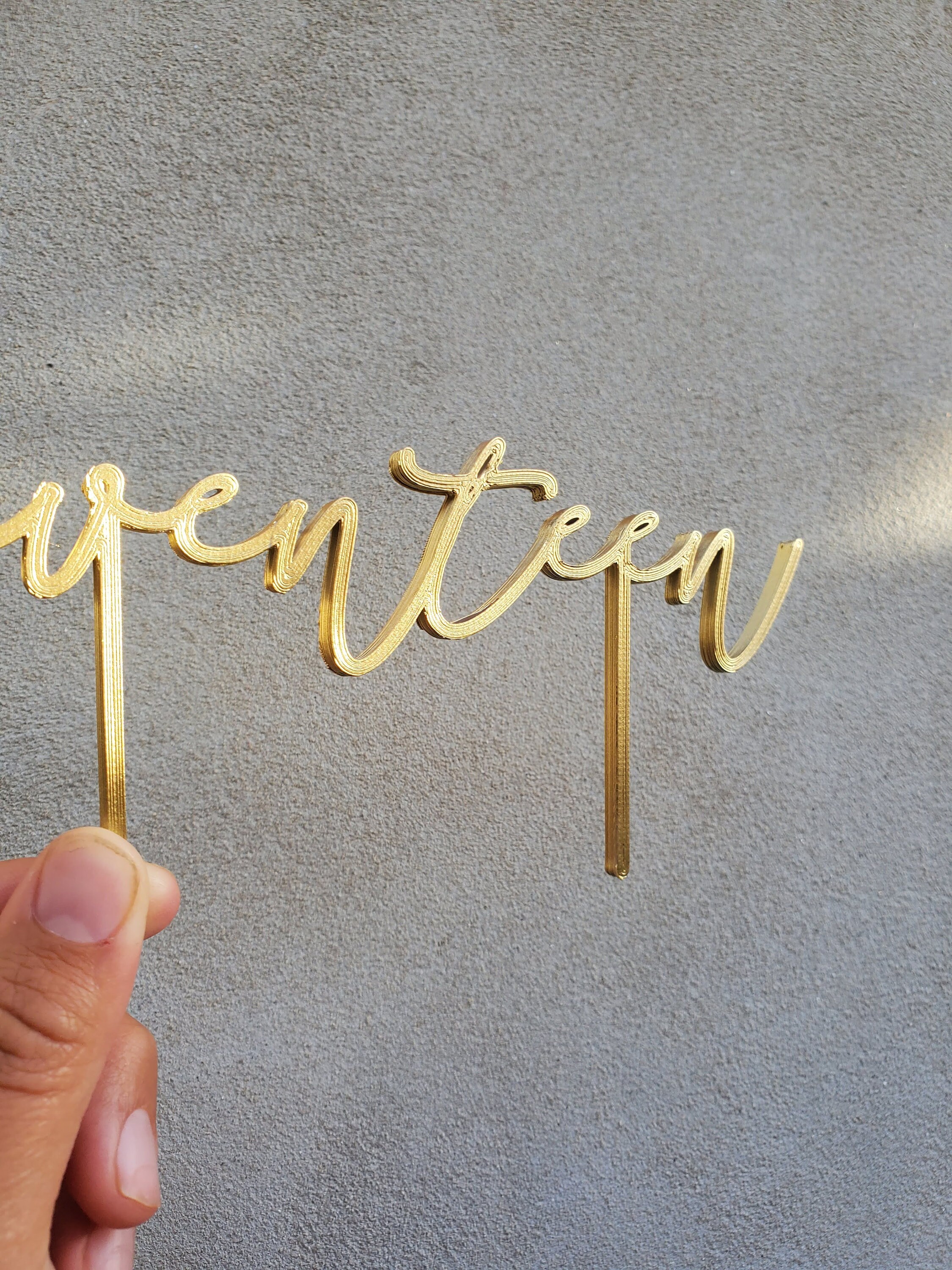 Seventeen Cake Topper 17 Cake Topper Dainty Seventeen Cake - Etsy Israel