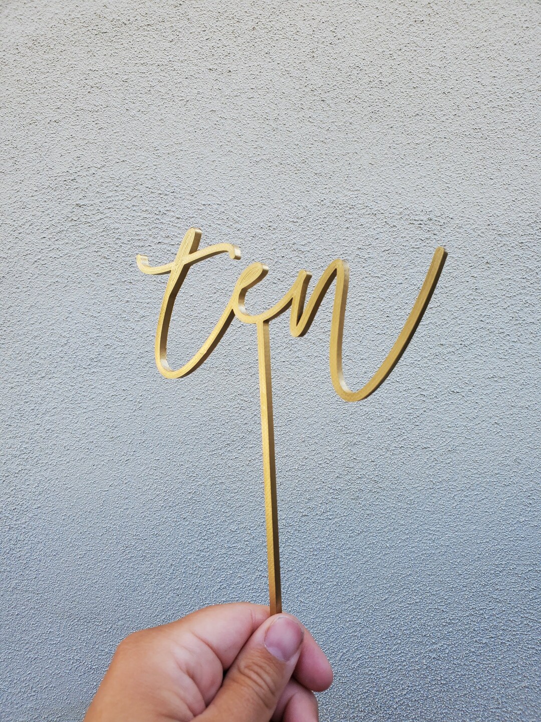 Ten Cake Topper Tenth Birthday Cake Topper Ten Birthday - Etsy