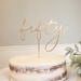 Elegant 50 Cake Topper - Perfect for Milestone Celebrations |fifty Cake ...