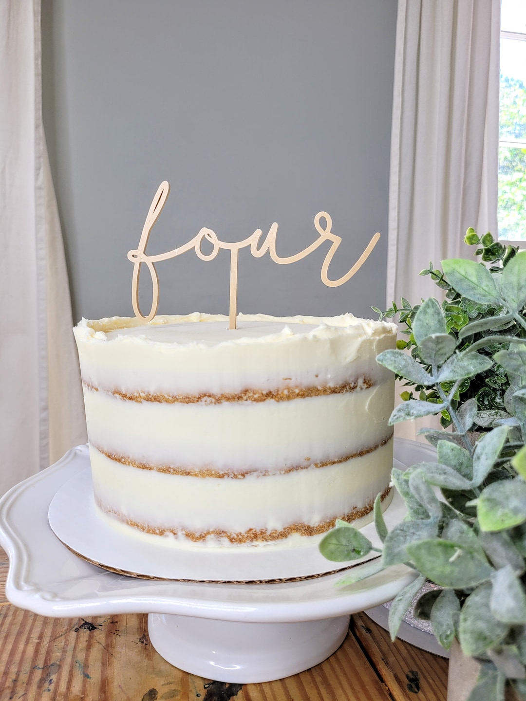 Fourth Birthday Cake Topper | Four Cake Topper | Fun Four Cake Topper ...