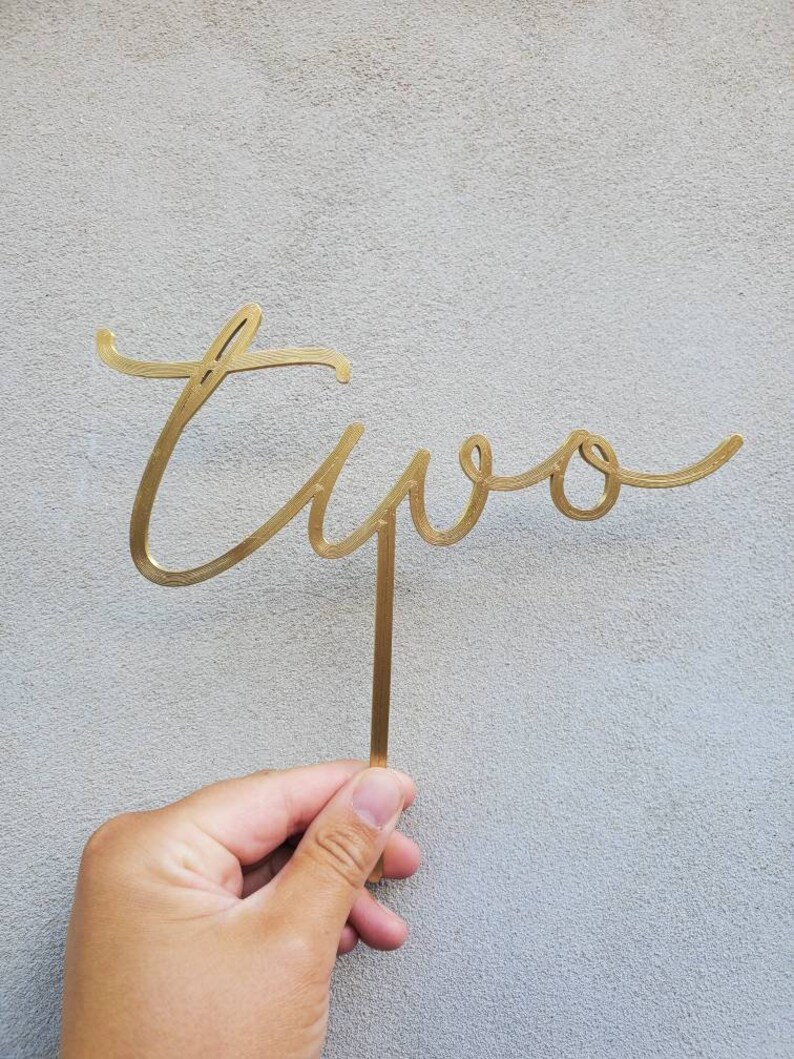 Two Birthday Cake Topper Second Birthday Cake Topper | Etsy