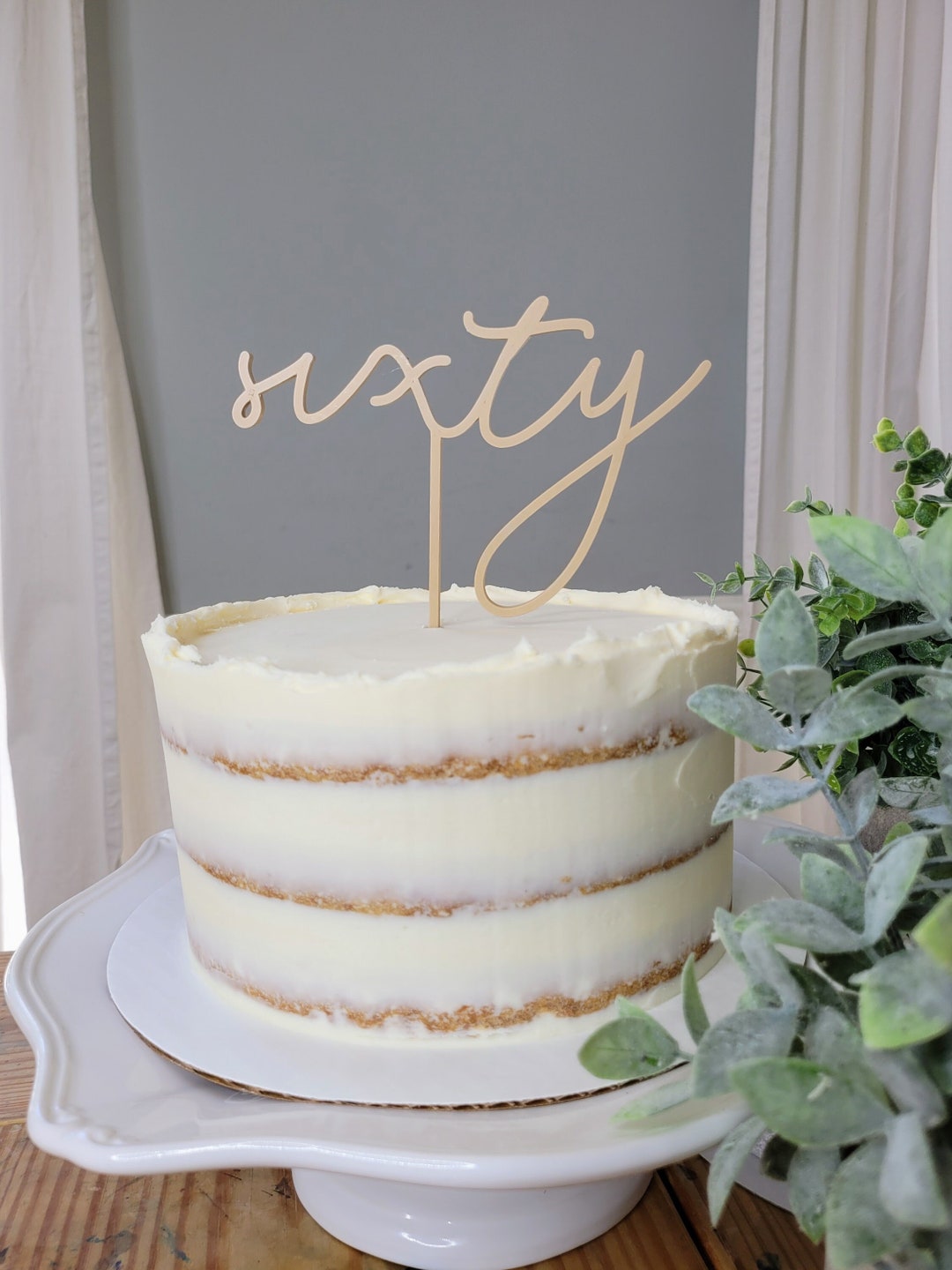 Sixty Cake Topper 60 Cake Topper Sixtieth Birthday Cake Topper Birthday ...