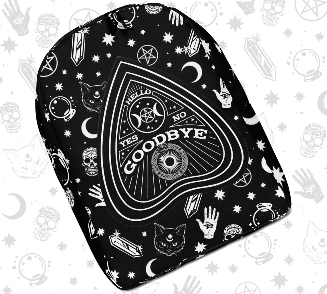 Ouija Board Inspired Planchette Minimalist Blackpack Backpack - Etsy