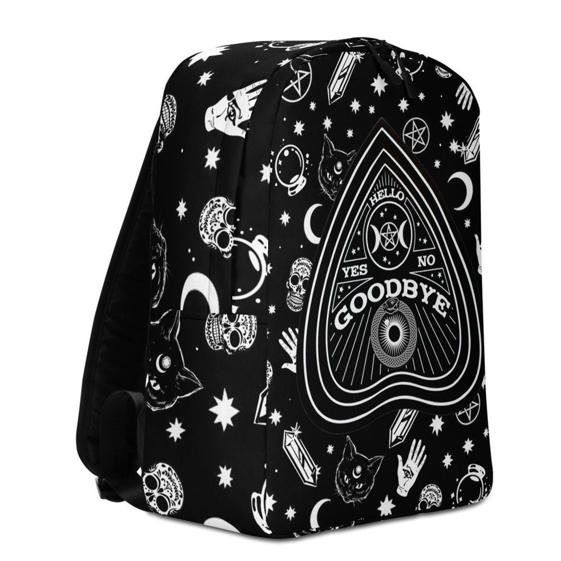 Ouija Board Inspired Planchette Minimalist Blackpack Backpack | Etsy