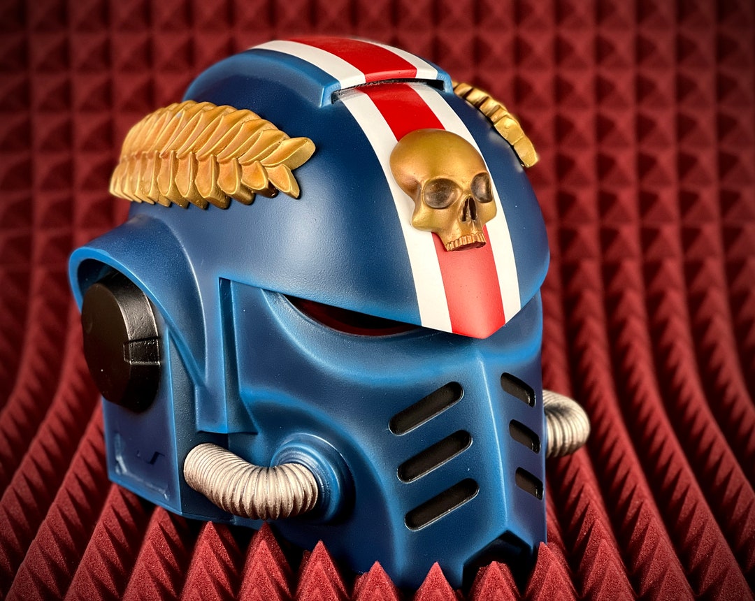 Super Durable Space Marine Helmet 3 W40k any Painting of the Finished ...