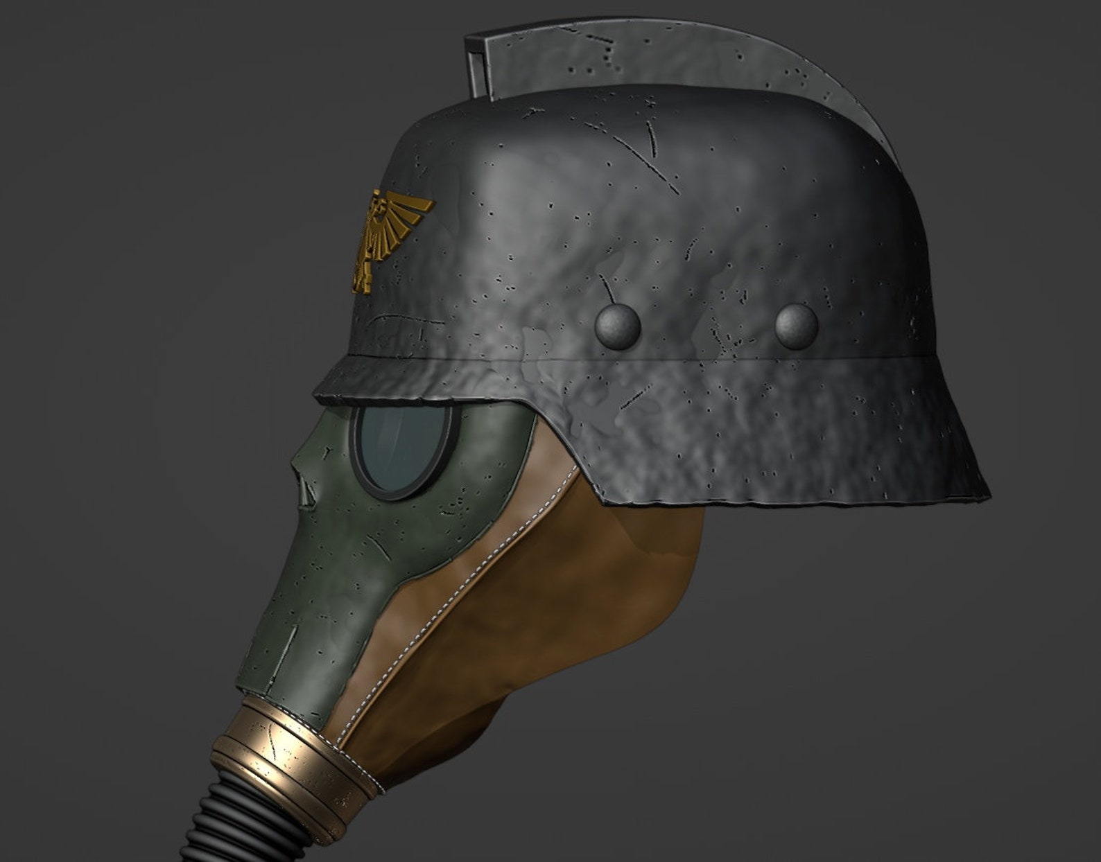 Death Korps of Krieg Helmet W40k 3D Model STL - Etsy Australia