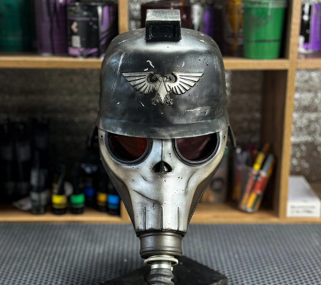 Helmet Death Korps of Krieg Grenadier for Airsoft/cosplay /any Painting ...