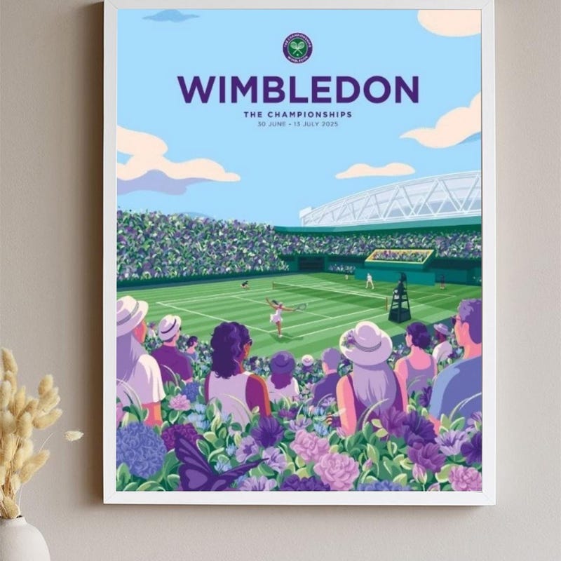 Tennis Wimbledon Wall Art - Etsy
