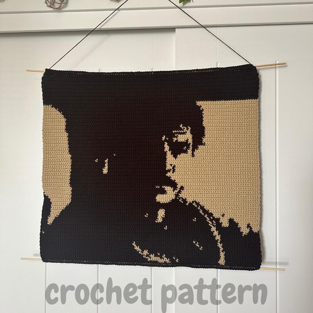 Pedro Pascal Tapestry Crochet Pattern, Last of Us Crochet Pattern, Joel ...