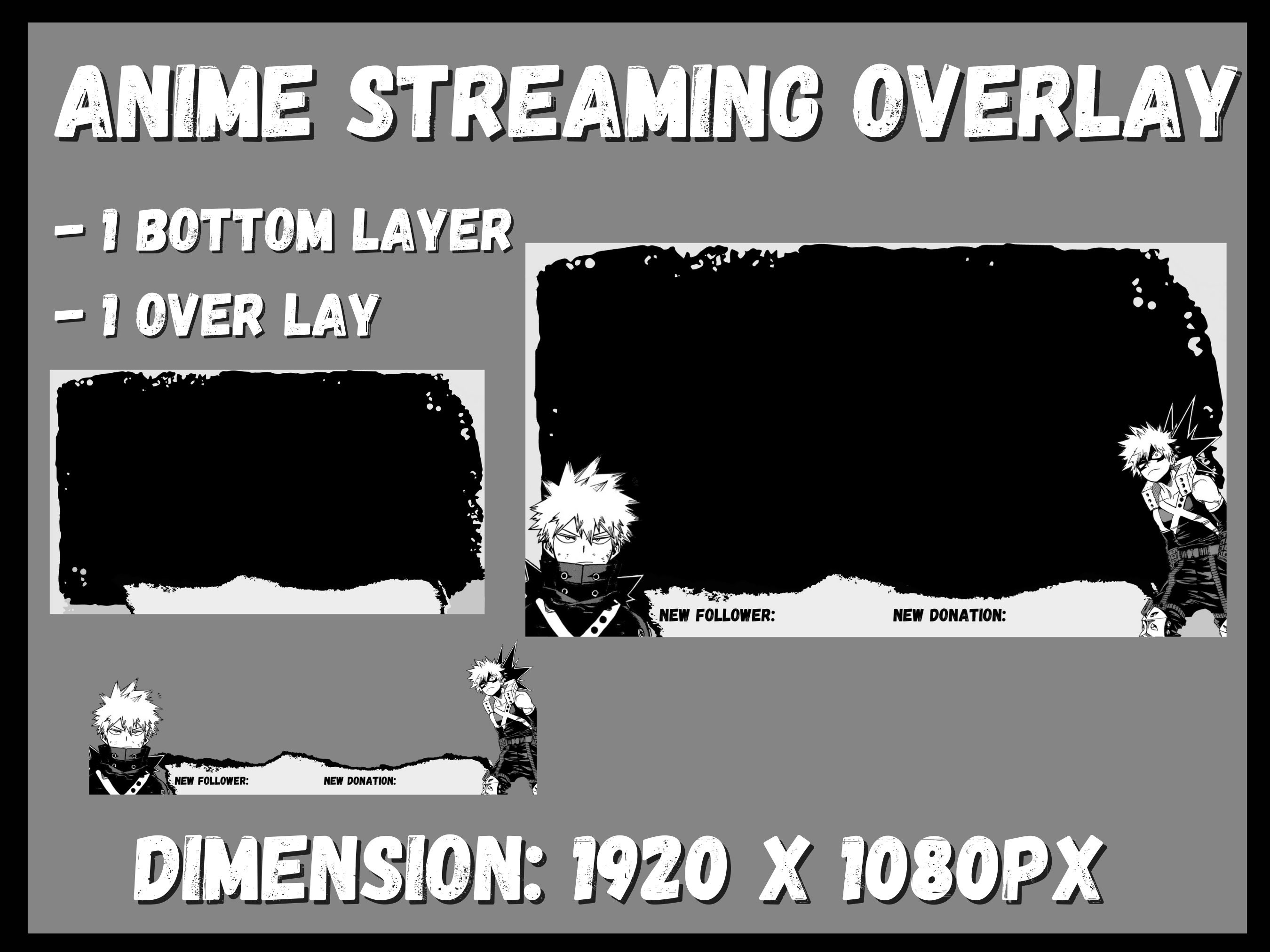 Anime/manga Twitch Overlays Scenes Panels - Etsy Canada
