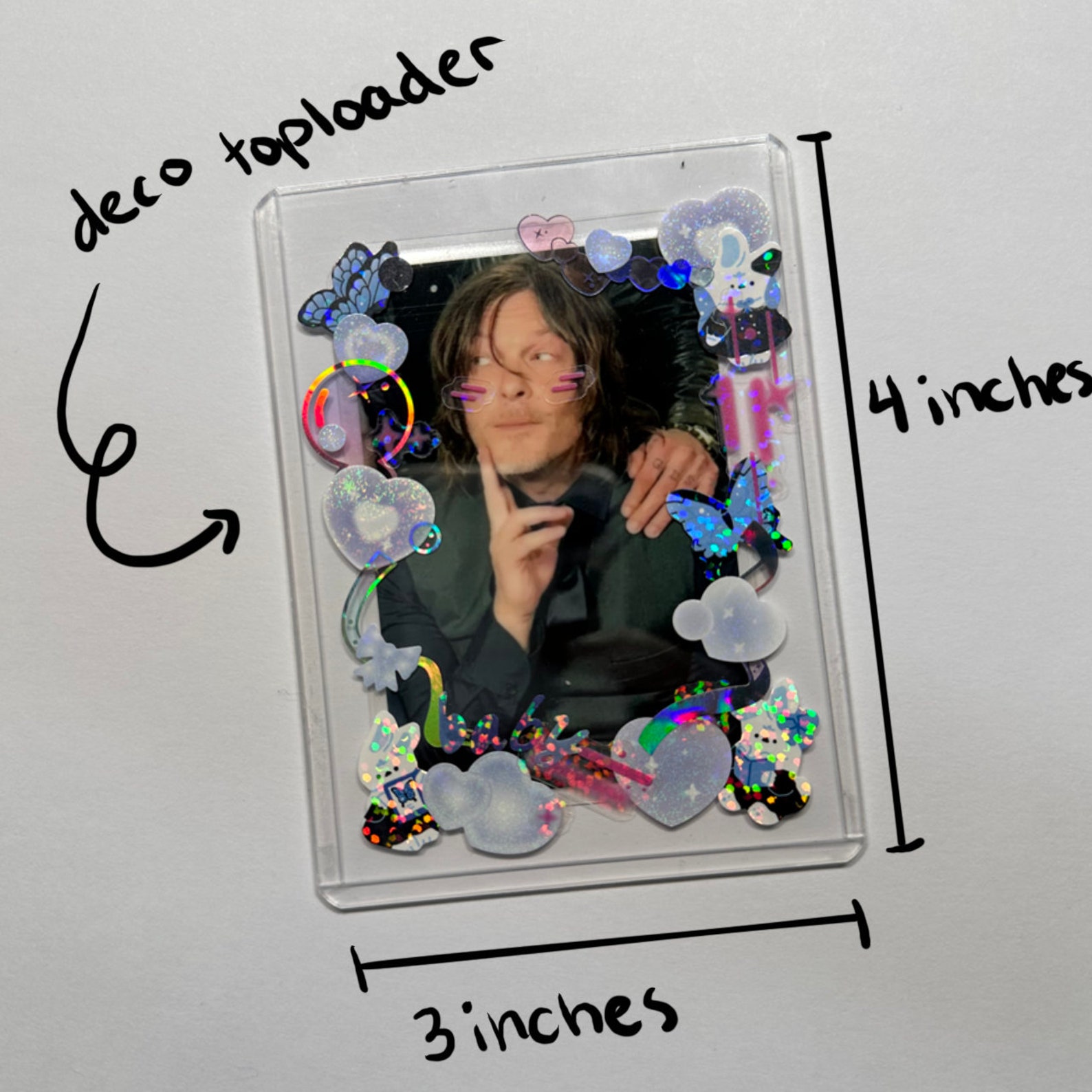 Norman Reedus Fan Photocard, Twd Fan Art, the Walking Dead Fan Merch - Etsy