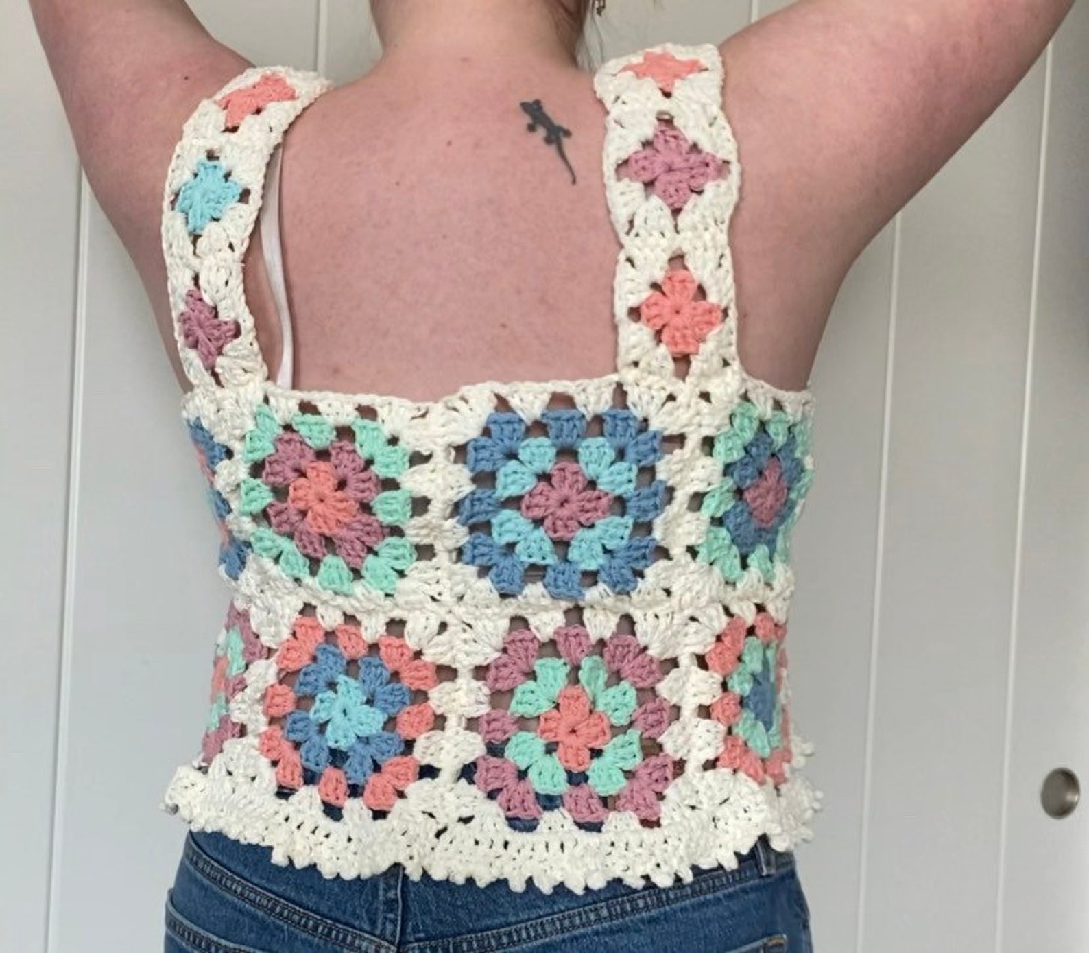 Crochet Granny Square Top PATTERN - Etsy