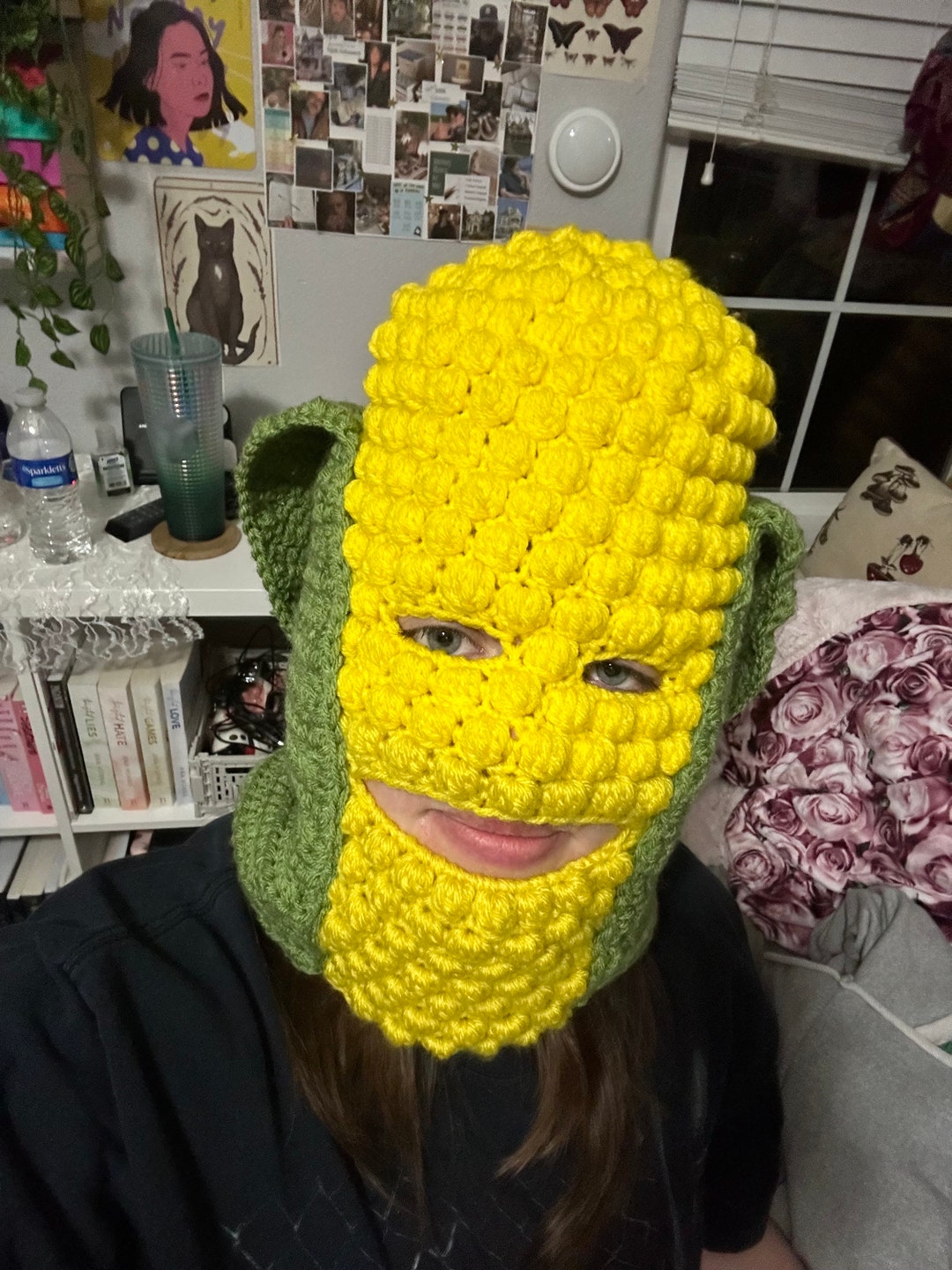Crocheted Corn Balaclava - Etsy