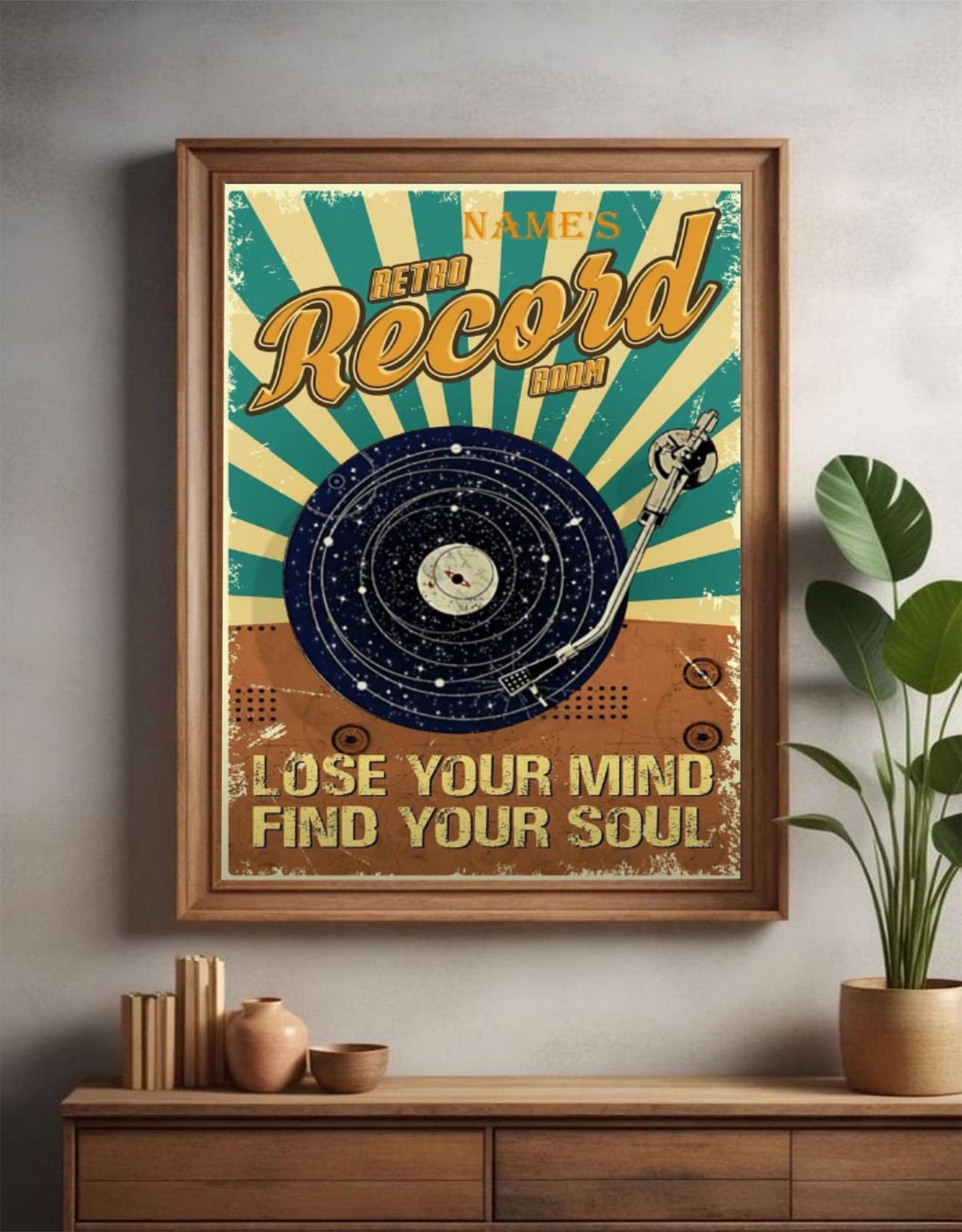 Retro Record Poster –lose Your Mind, Find Your Soul- Vinyl Wall Art ...