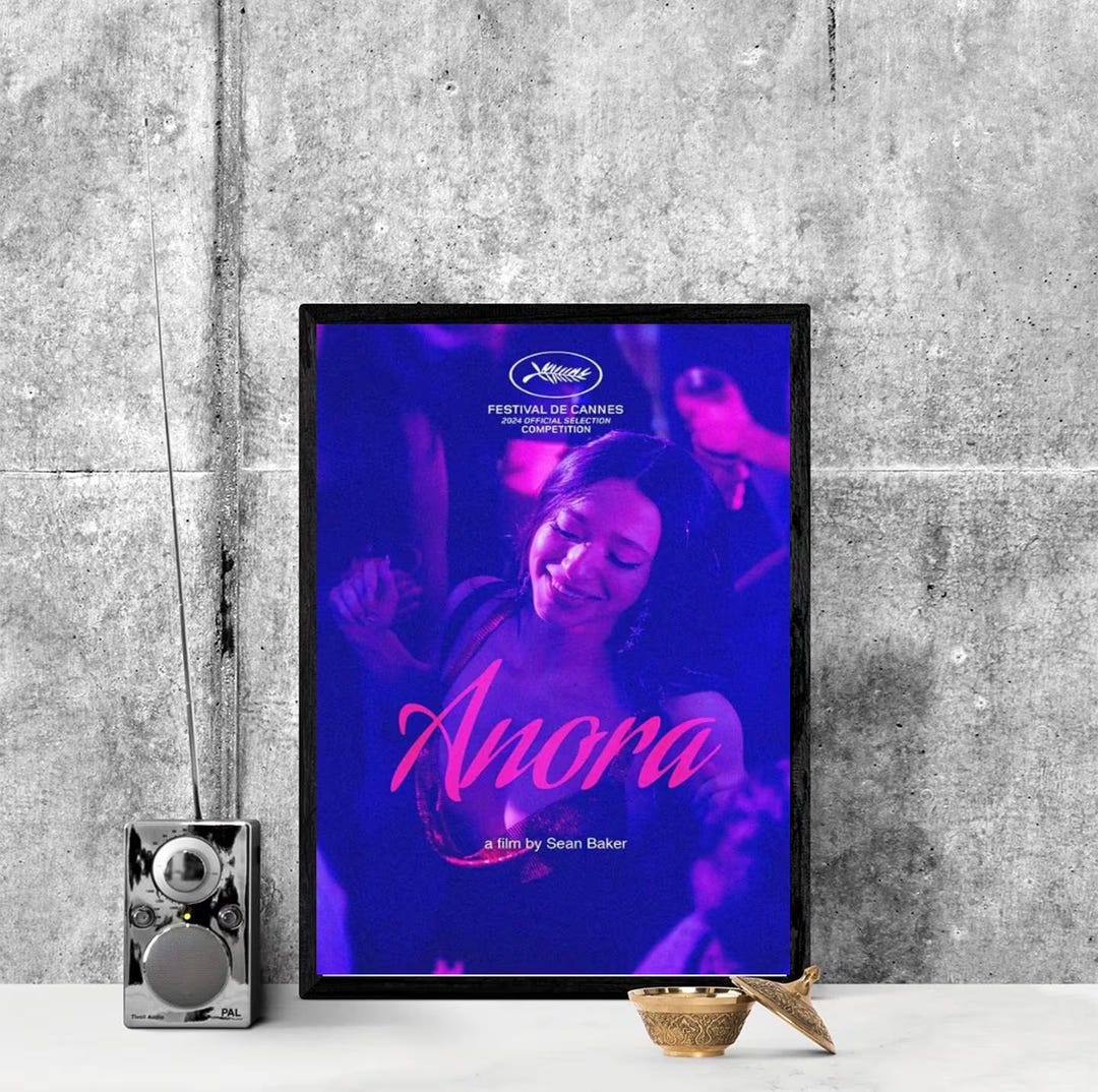 Anora Movie Posters - High Quality Print - 2024 Movie Poster - Modern ...