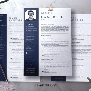 Engineering Resume Template, Modern Resume, Instant Download, Word ...