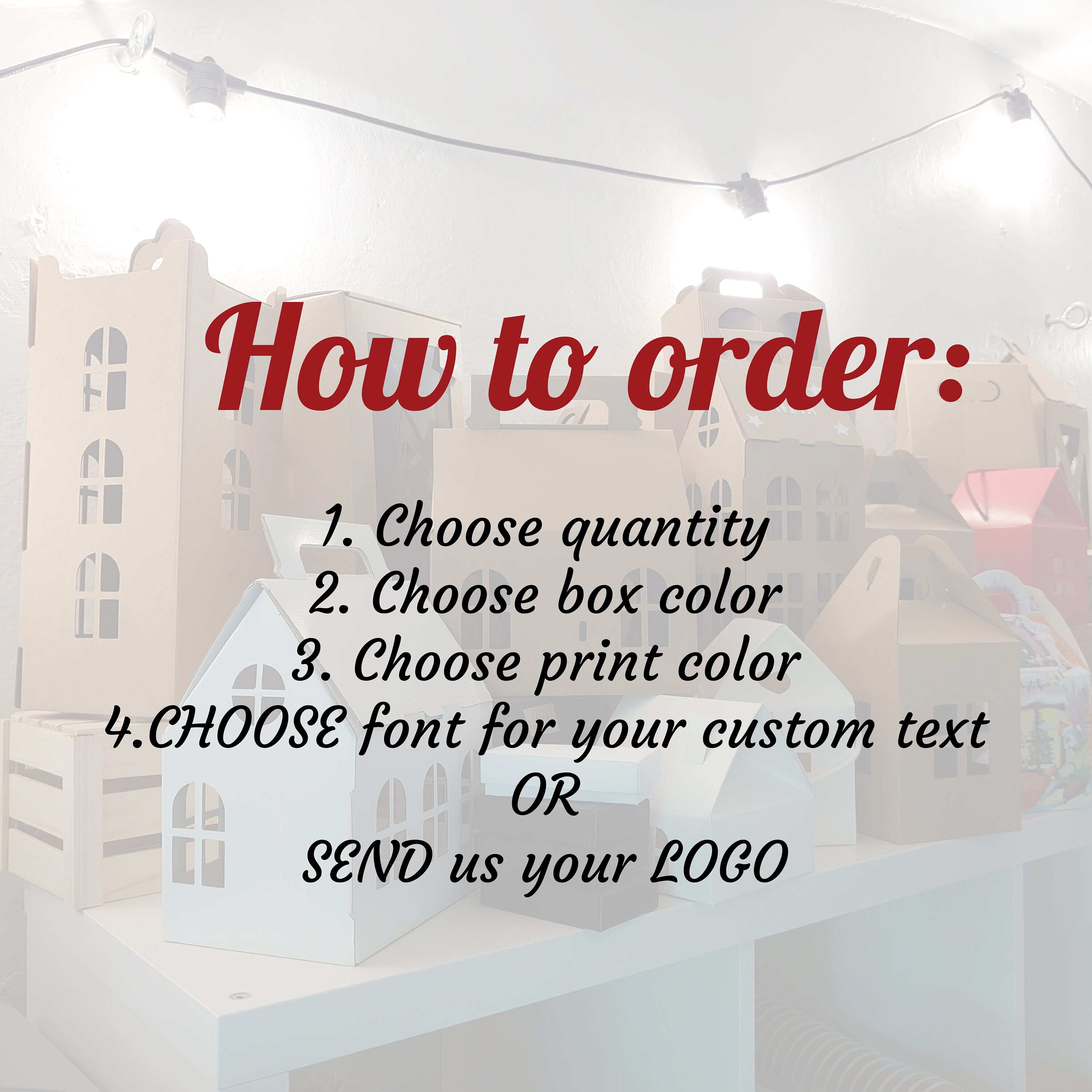 Cardboard Box, Custom, House Shaped, Silk Screen Print, First Home Gift ...