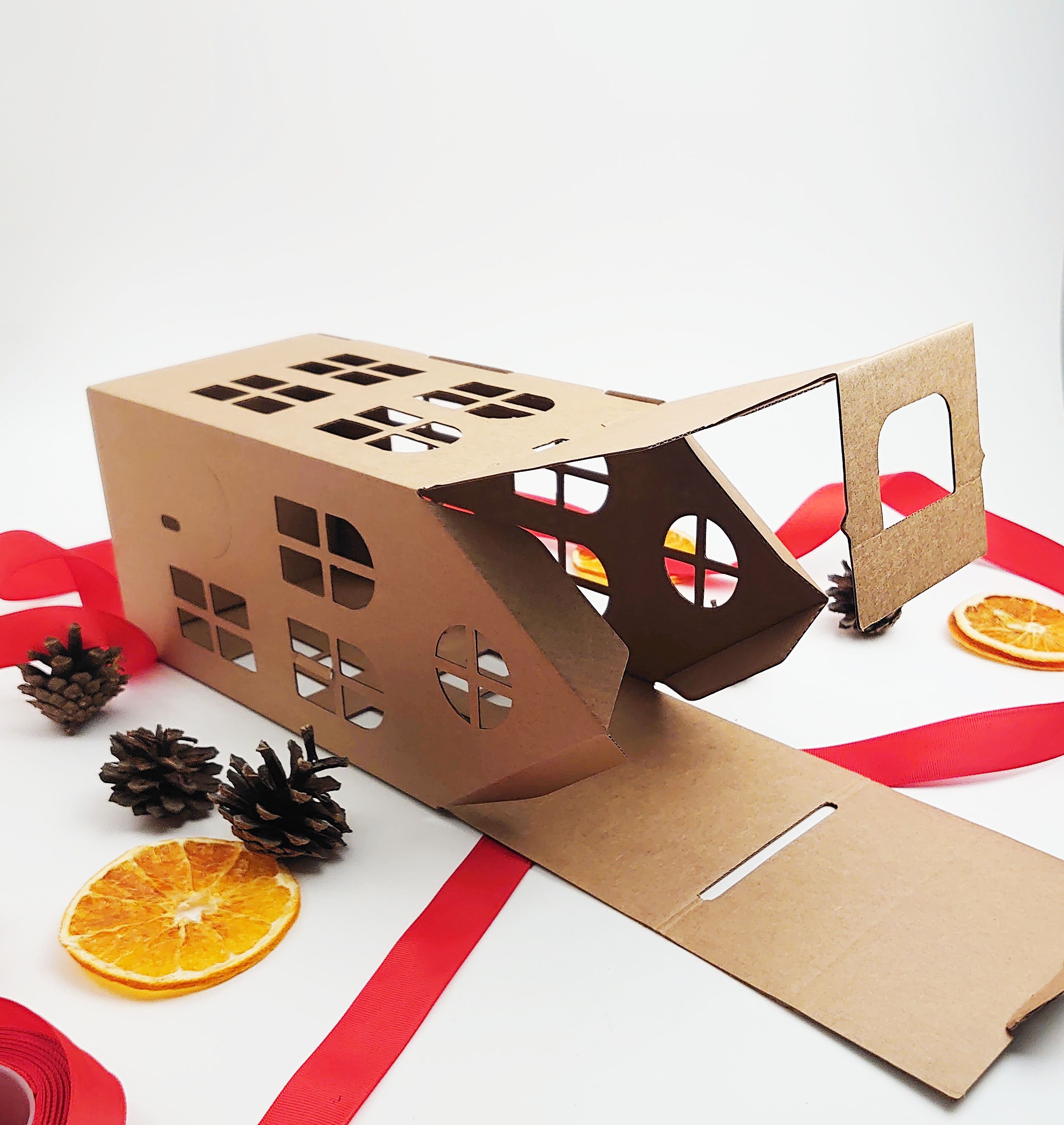 30, 50, 100 Brown Craft House Shaped Gift Boxes, Tower, Cardboard House ...