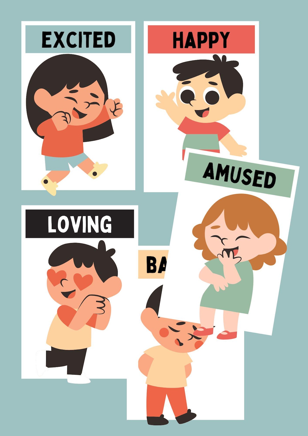 How Are You Feeling? Simple Emotions Feelings Flash Cards A4 Document ...