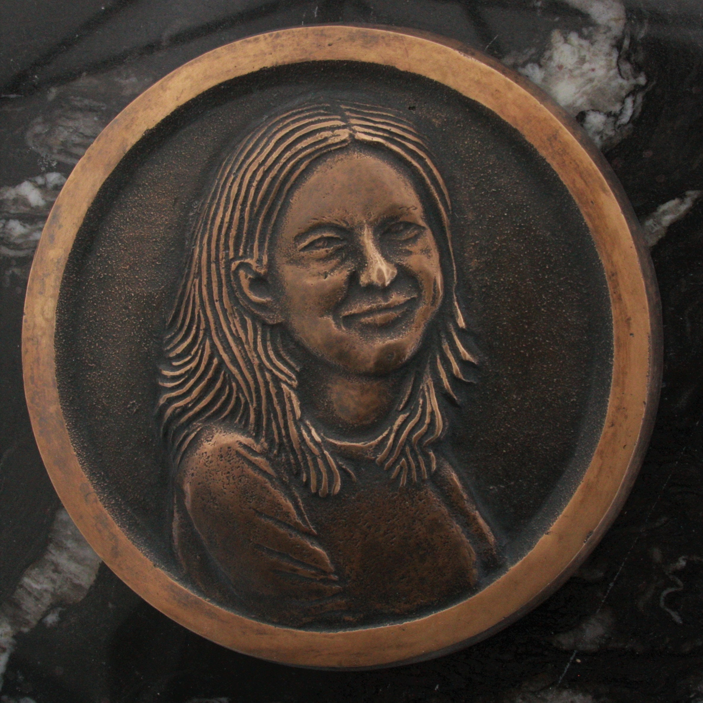 Sculptured Bronze Memorial Medallions - Etsy