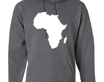 Africa Map Hoodie | Etsy