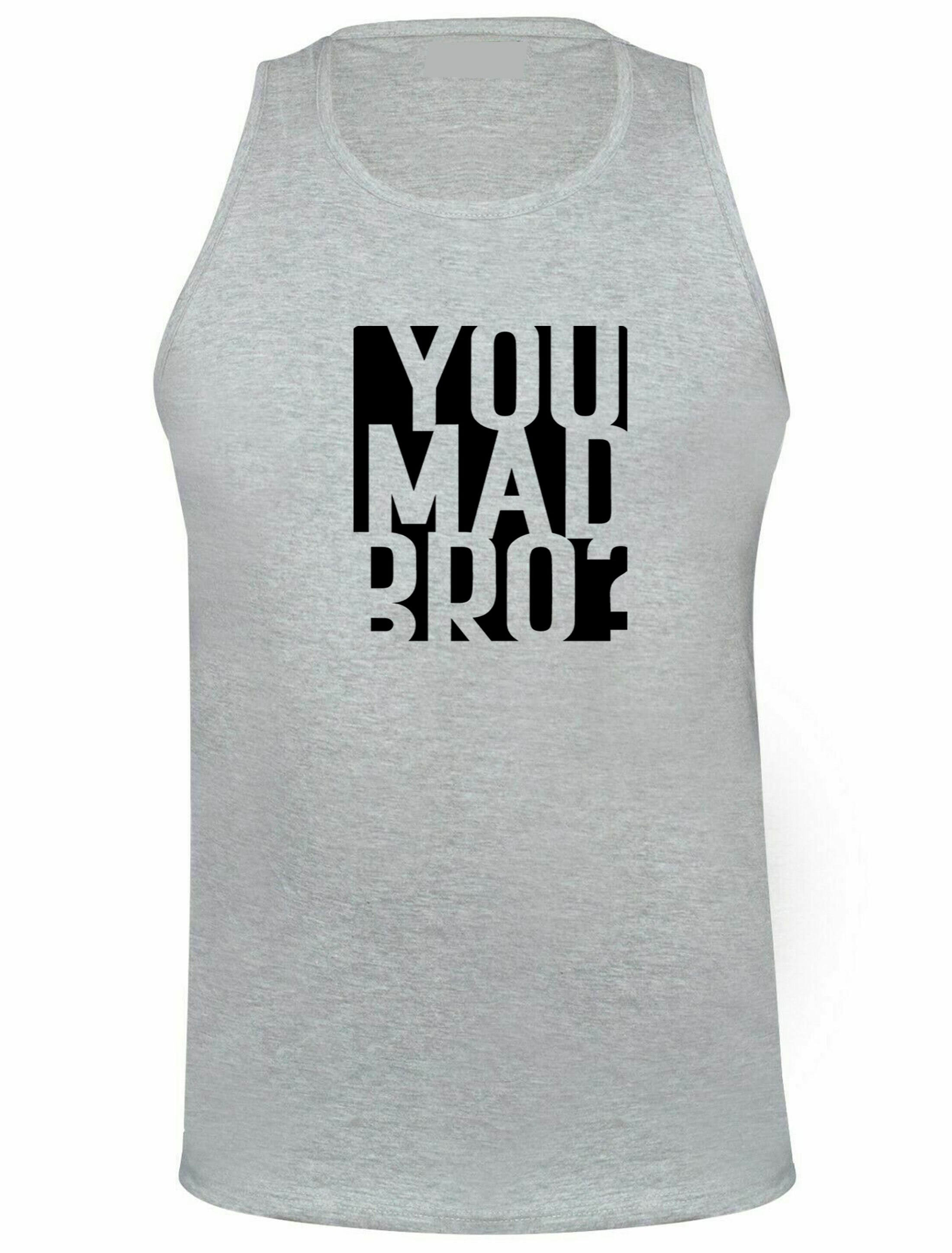 You Mad Bro Funny Vest Vests Gym Workout Exercise Jogging | Etsy